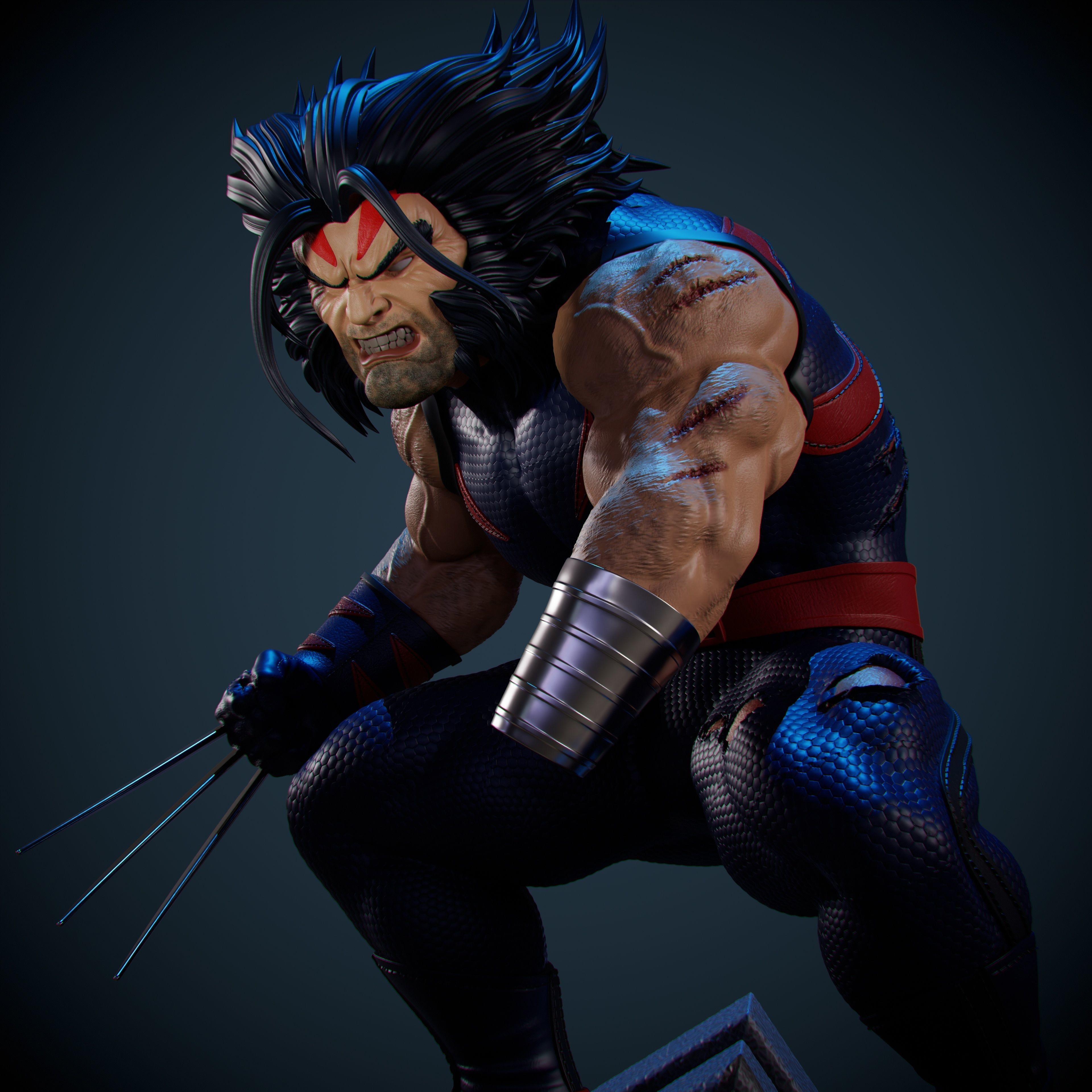 wolverine age of apocalipse 3D model 3D printable | CGTrader