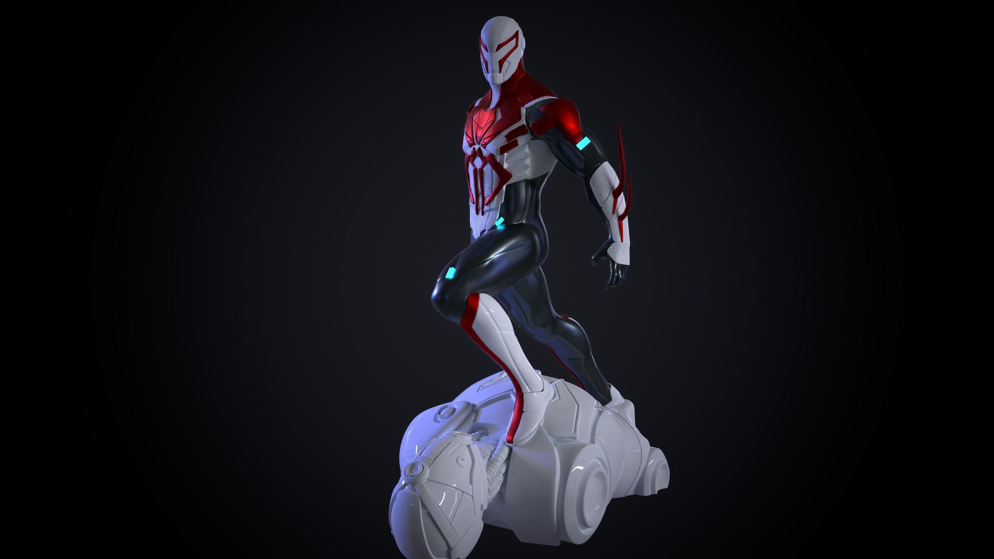 spiderman 2099 3D model 3D printable | CGTrader