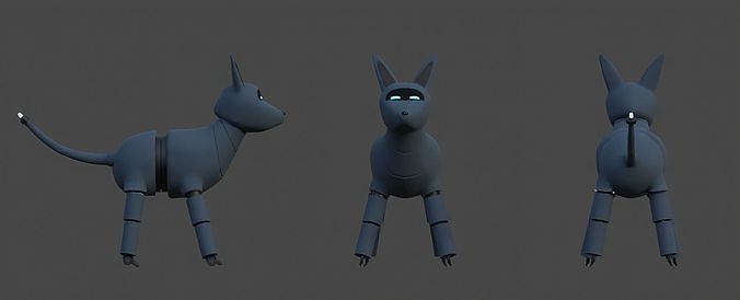 robot dog model free VR / AR / low-poly 3D model | CGTrader