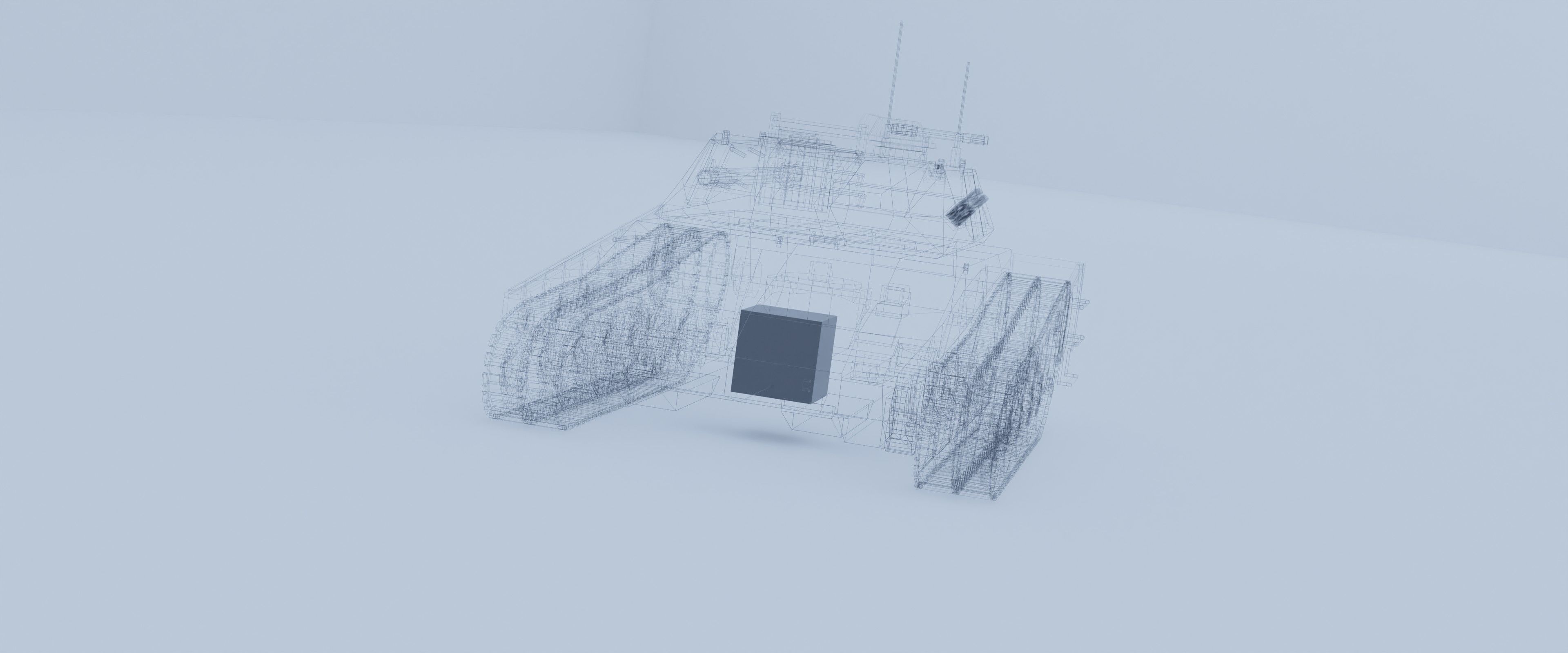 War Cyber Tank Re01 concept blender free VR / AR / low-poly 3D model ...