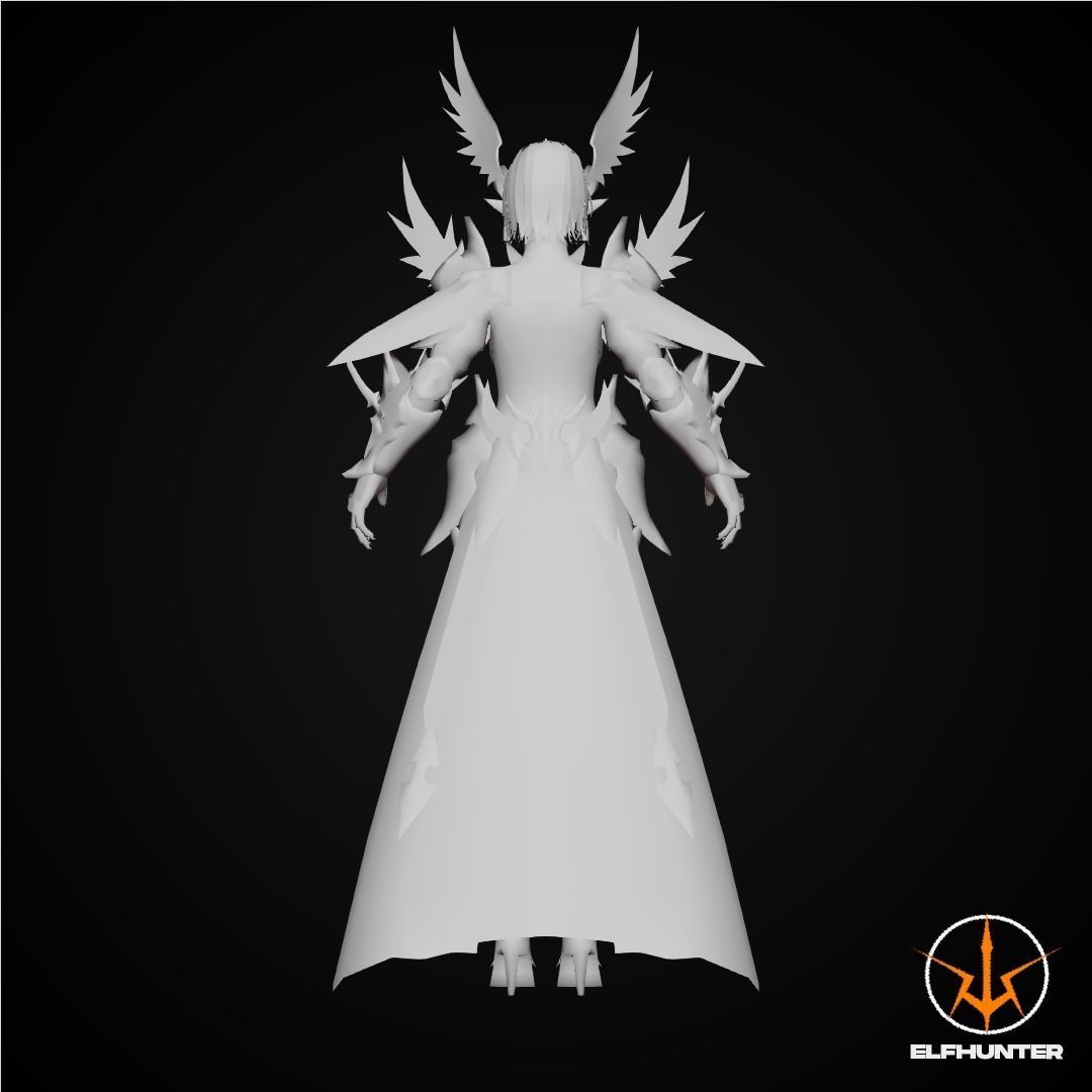 3D model EXCLUSIVE ELF HUNTER EDITION RIGGED CHARACTER ELF CRUSADER VR ...