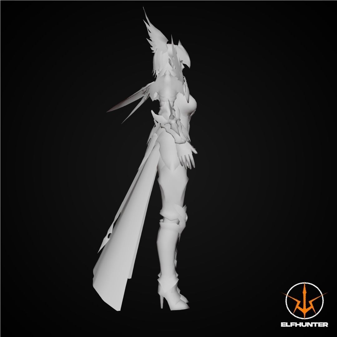 3D model EXCLUSIVE ELF HUNTER EDITION RIGGED CHARACTER ELF CRUSADER VR ...