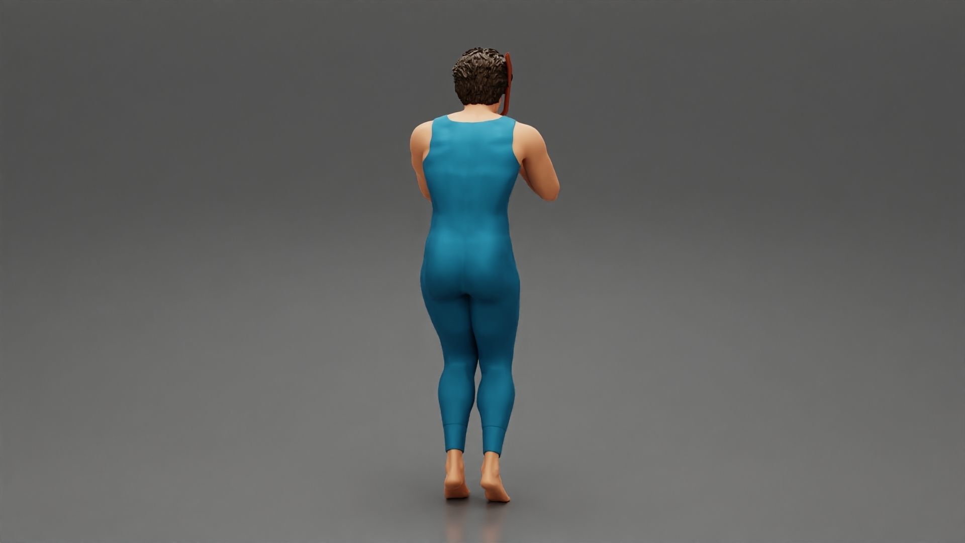 Swimmer jumping in water 3D model 3D printable | CGTrader