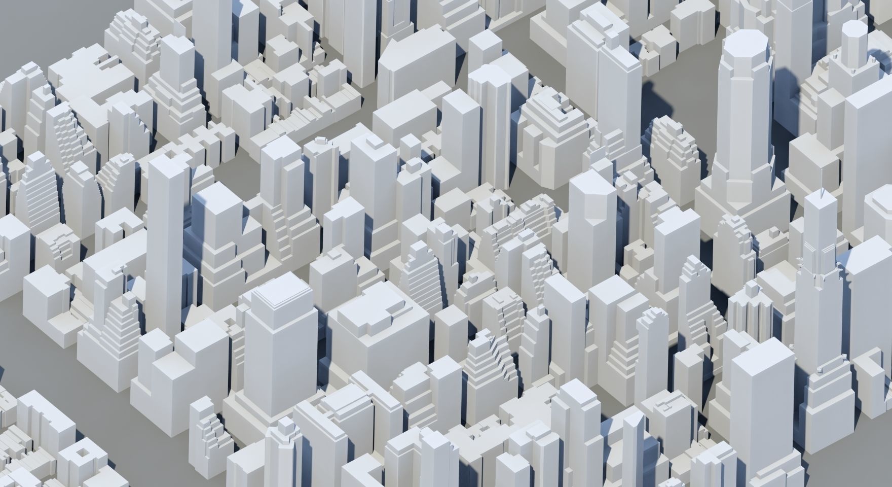 New York city lowpoly blocks kit 3D model | CGTrader