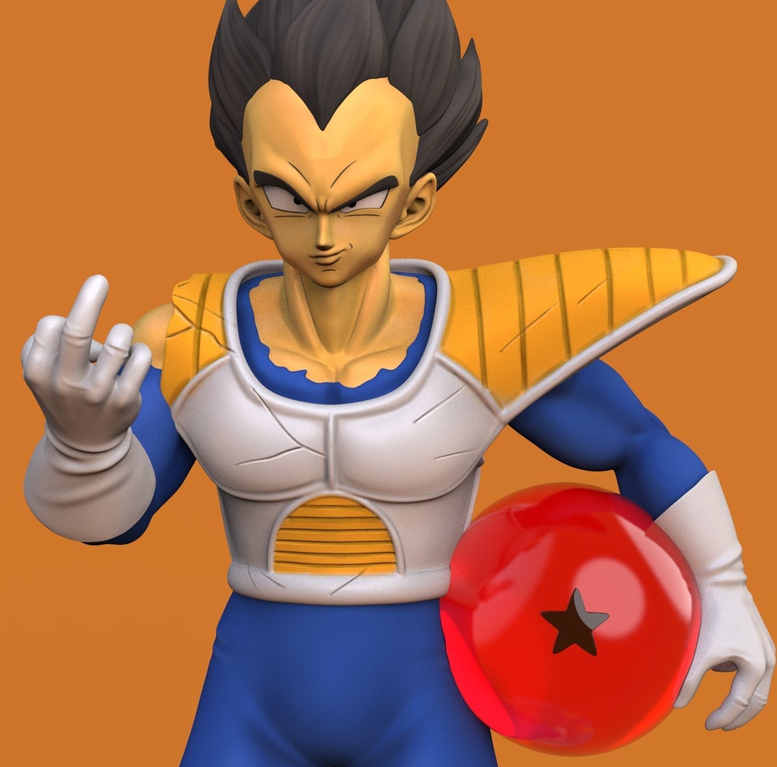 Vegeta Dragon Ball - 3D printing model 3D model 3D printable | CGTrader