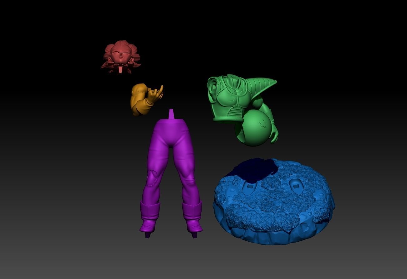 Vegeta Dragon Ball - 3D printing model 3D model 3D printable | CGTrader