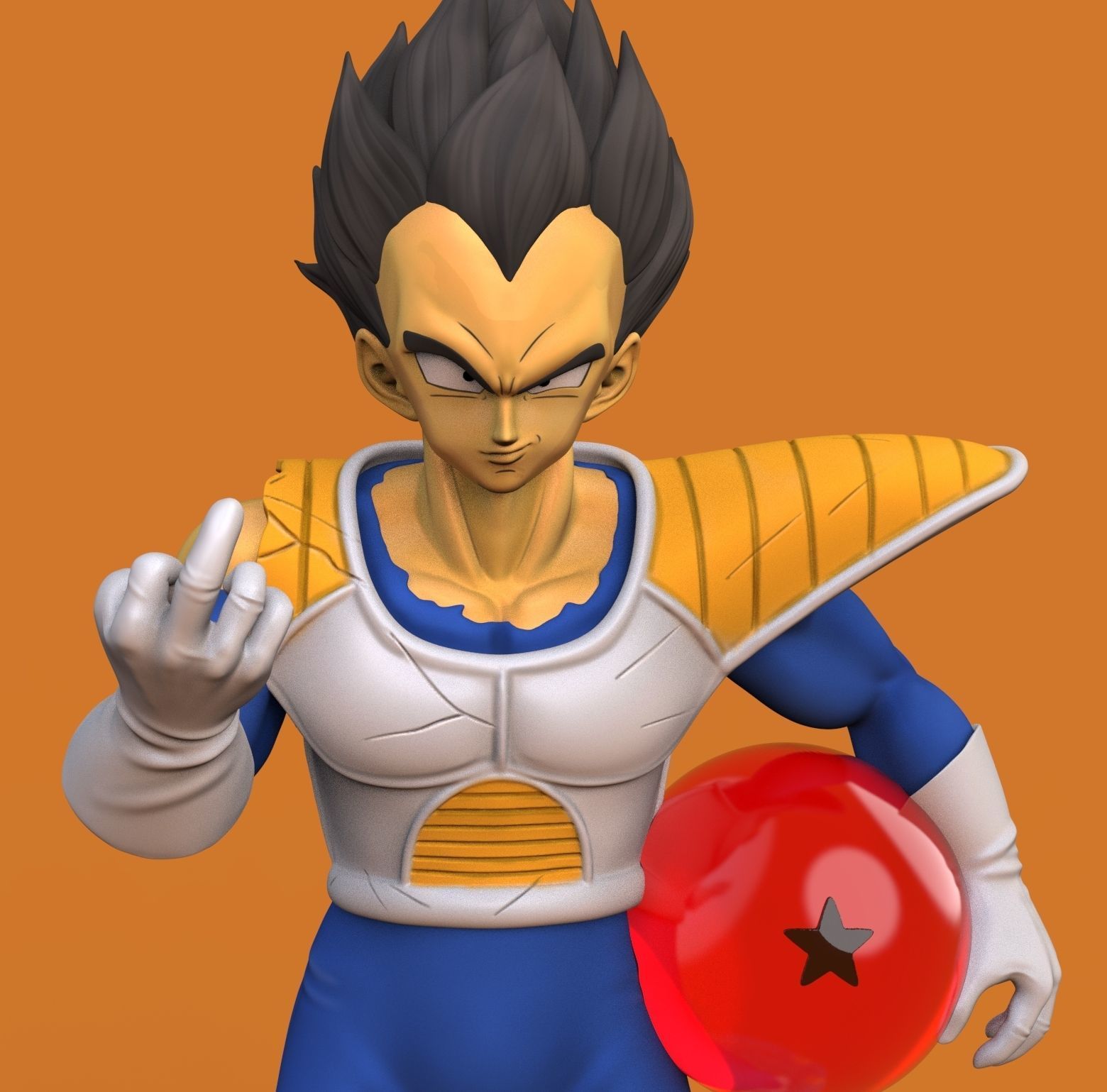 Vegeta Dragon Ball - 3D printing model 3D model 3D printable | CGTrader