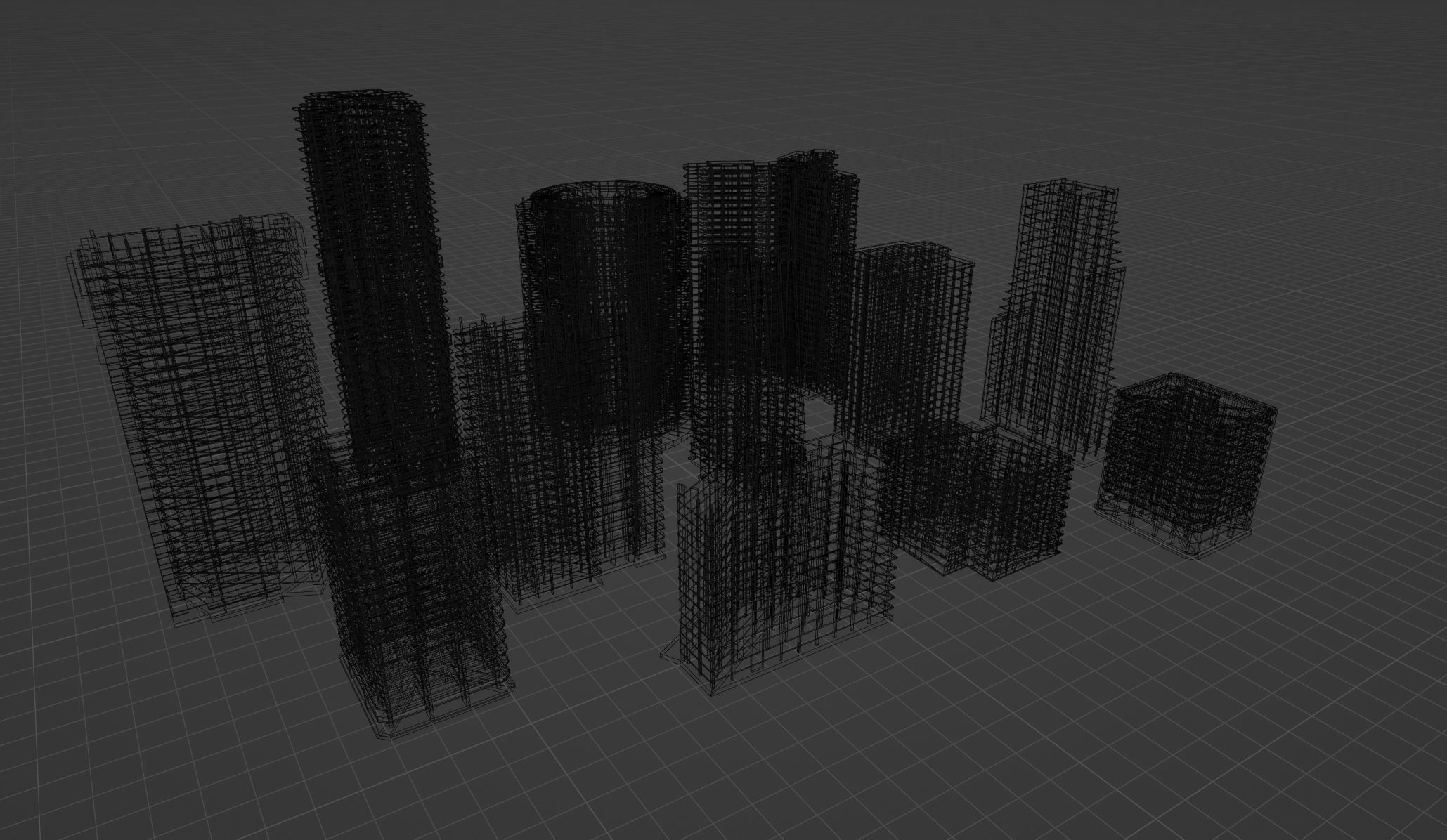 Unfinished buildings 3D model | CGTrader