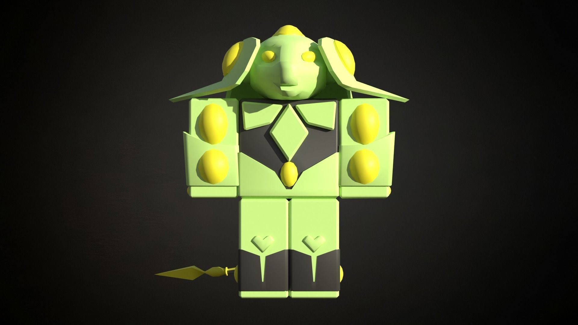 3D model Jojo echoes act 2 roblox r15 character VR / AR / low-poly ...