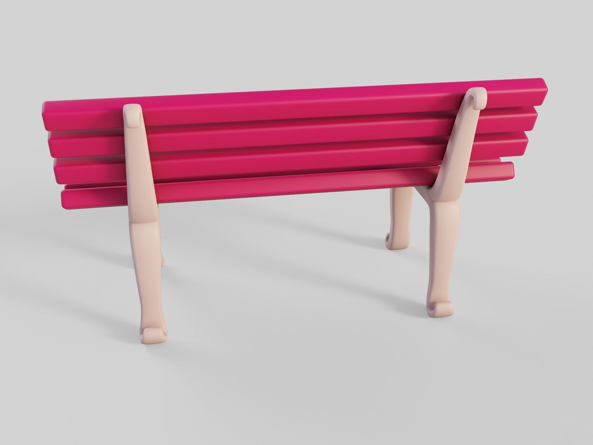 Cartoon Bench 7 3D model | CGTrader