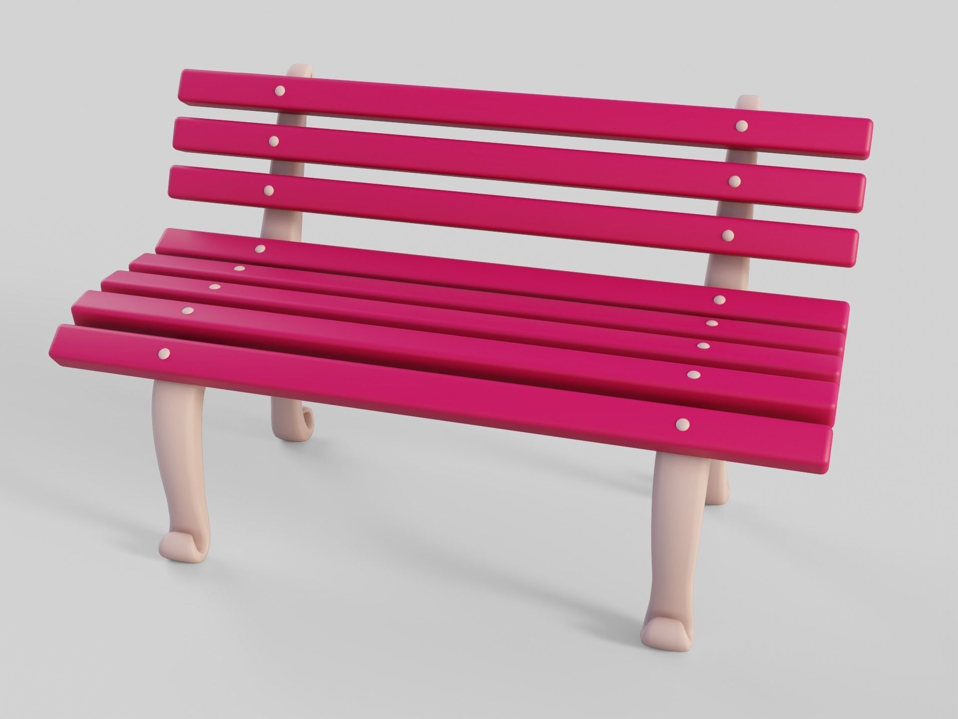 Cartoon Bench 7 3D model | CGTrader