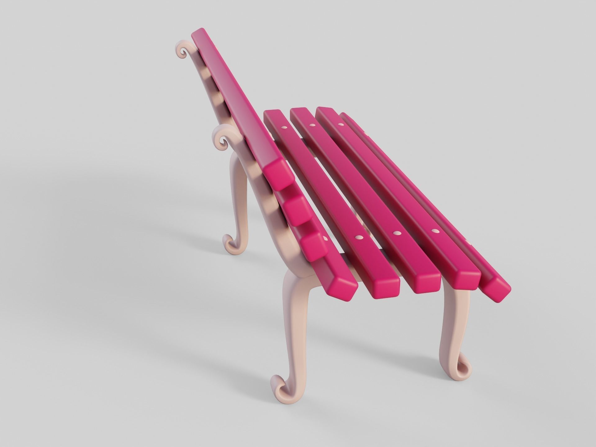 Cartoon Bench 7 3D model | CGTrader