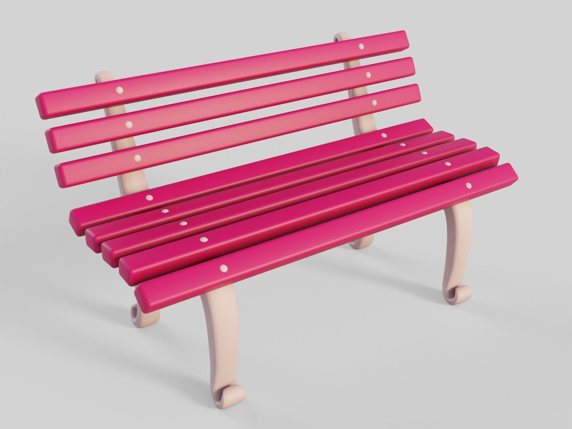 Cartoon Bench 7 3D model | CGTrader