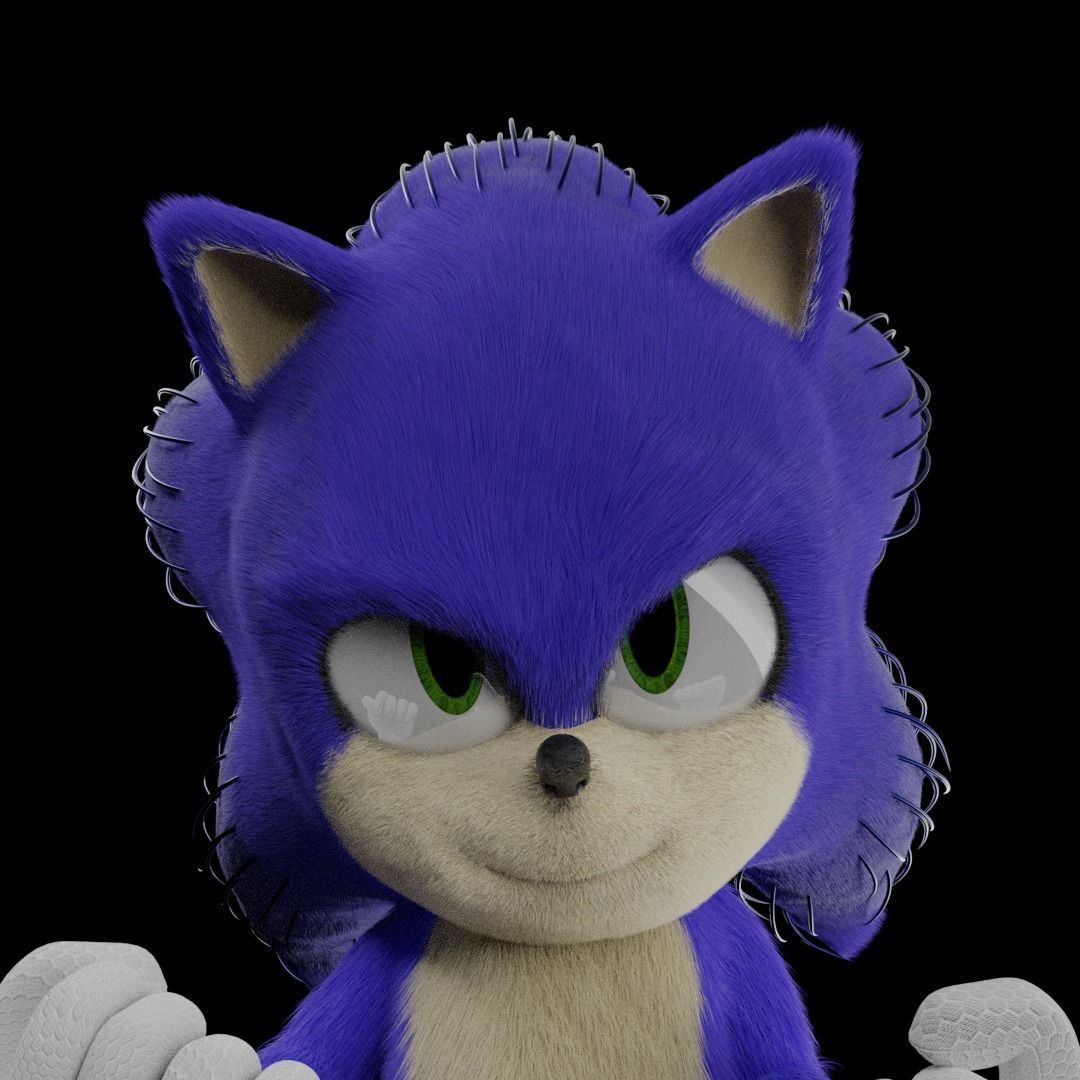 Sonic the Hedgehog 3D model rigged | CGTrader