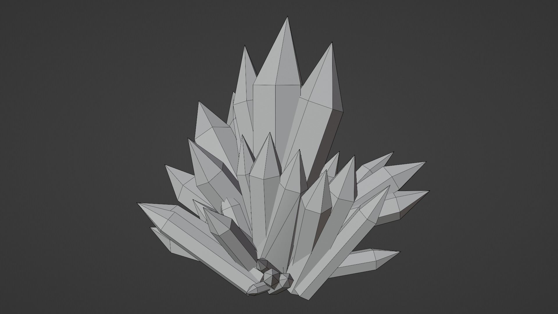 3D model Blue Crystals VR / AR / low-poly | CGTrader