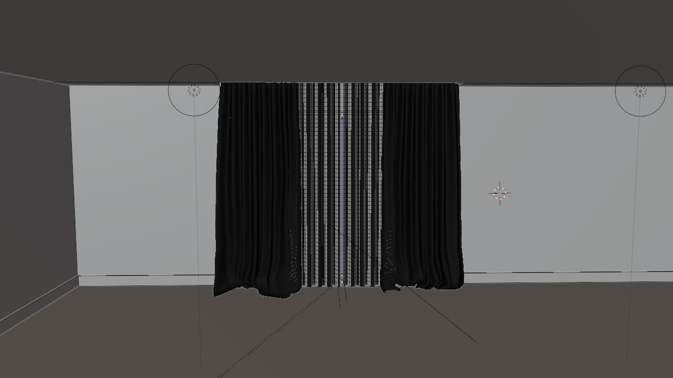 Modern curtains - model 2 free 3D model | CGTrader