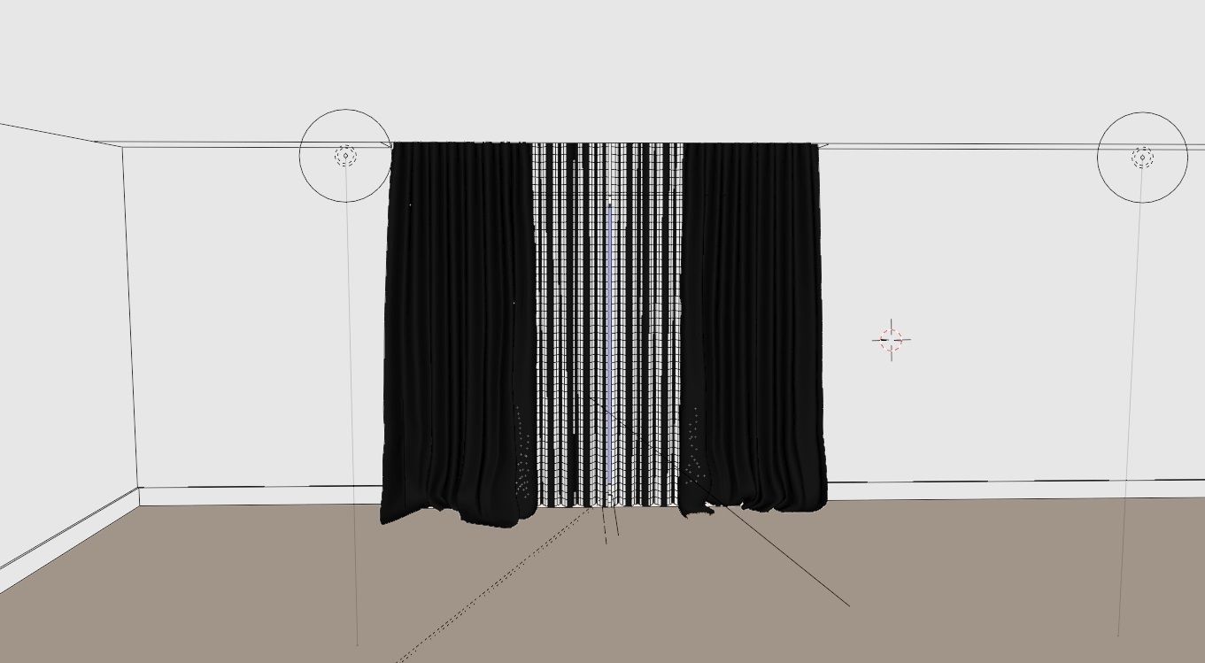 Modern curtains - model 2 free 3D model | CGTrader