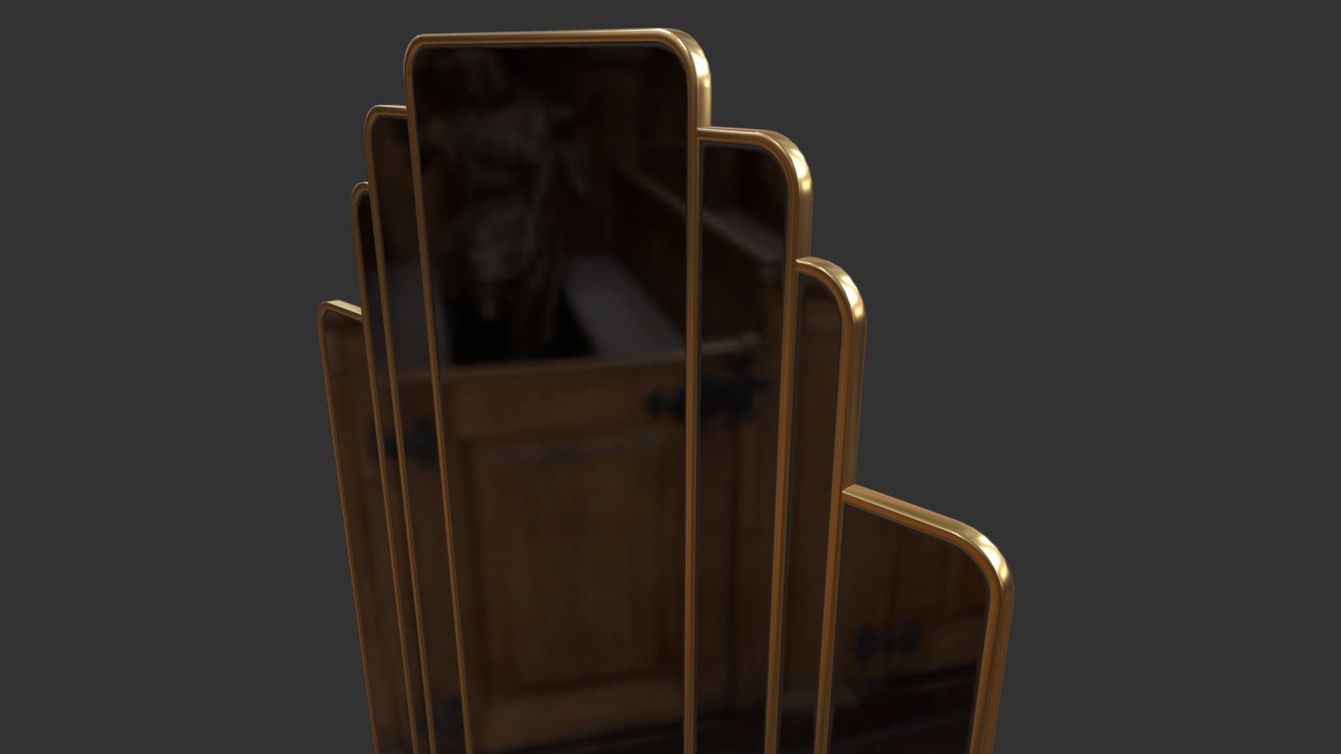 Art Deco mirror free VR / AR / low-poly 3D model | CGTrader