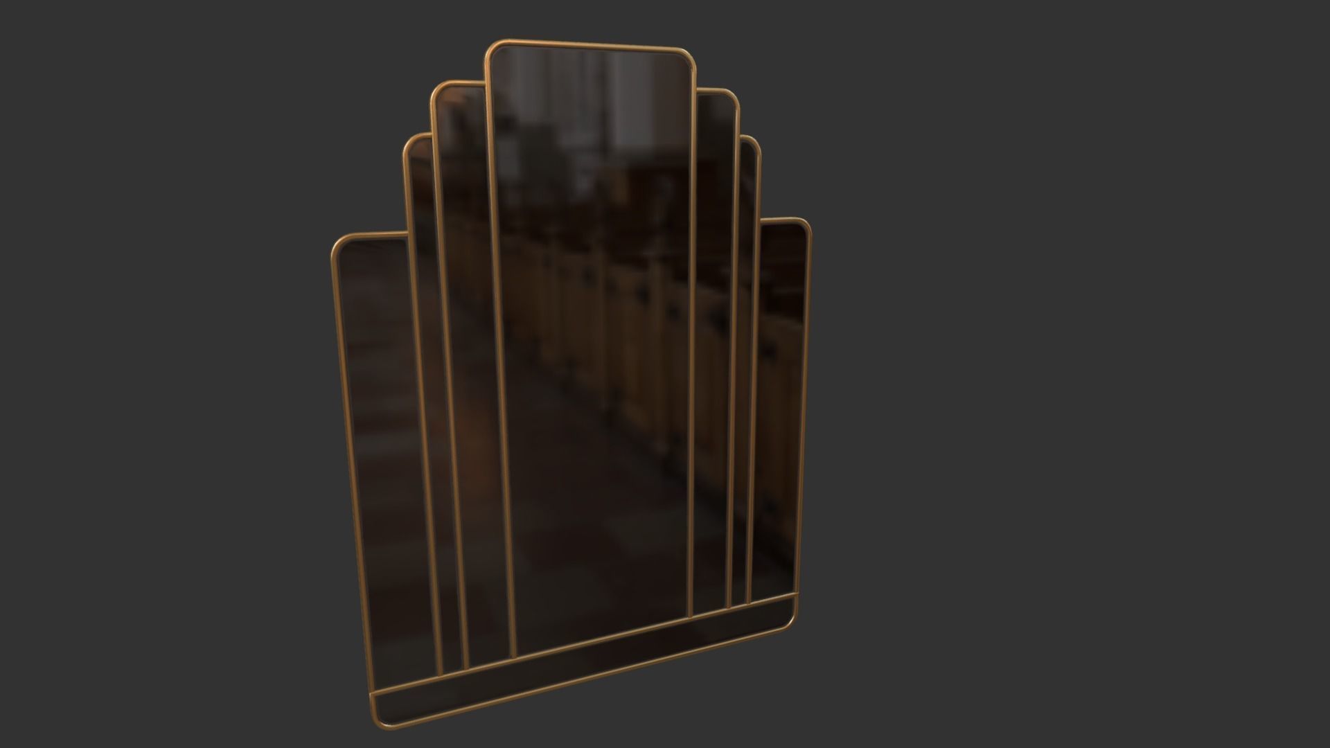Art Deco mirror free VR / AR / low-poly 3D model | CGTrader
