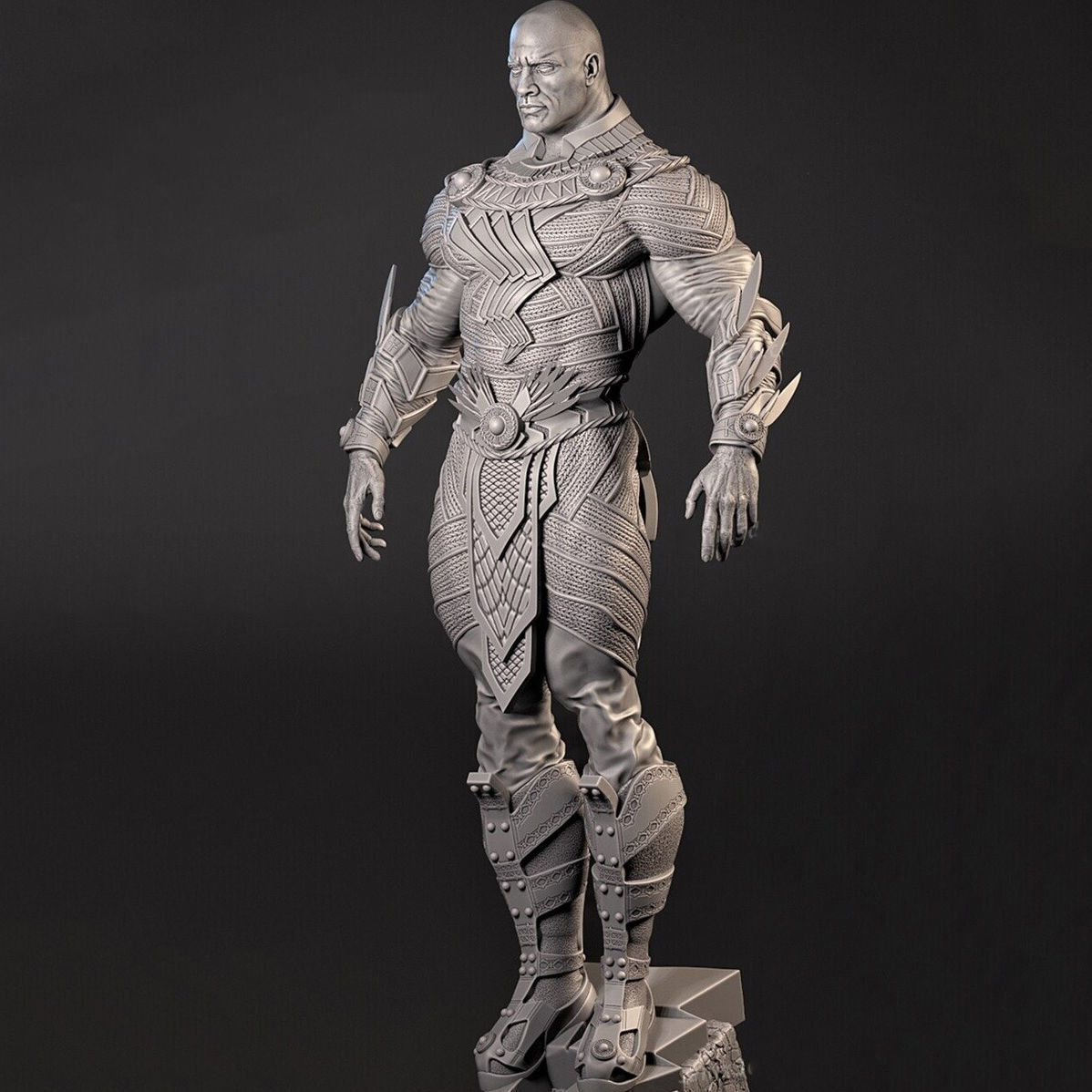 Black Adam Solid 3D Model Ready to Print STL 3D model 3D printable ...