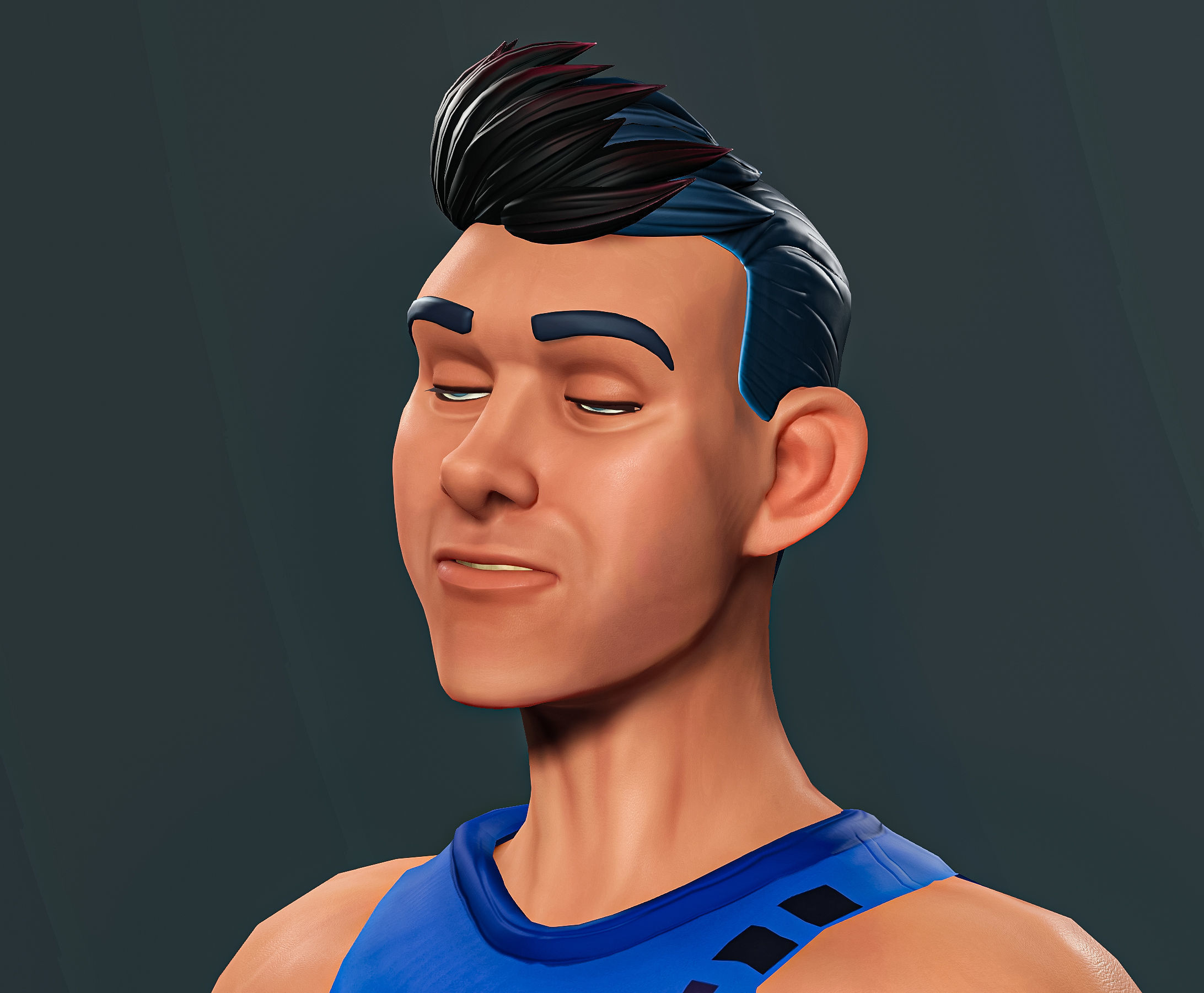 3D model High Quality Stylized Fat Man VR / AR / low-poly | CGTrader