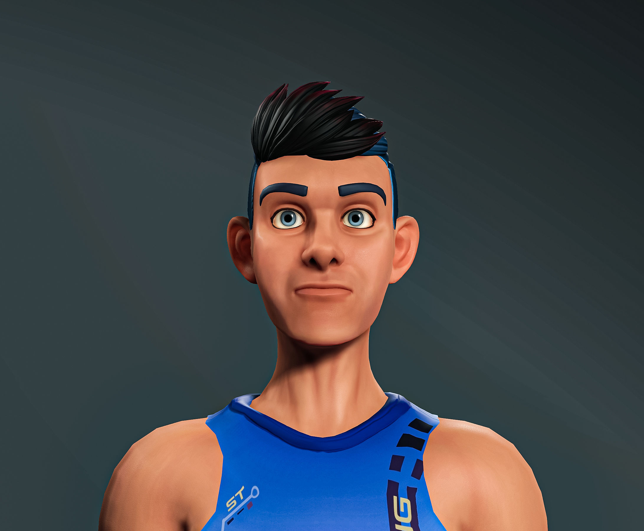 3D model High Quality Stylized Fat Man VR / AR / low-poly | CGTrader