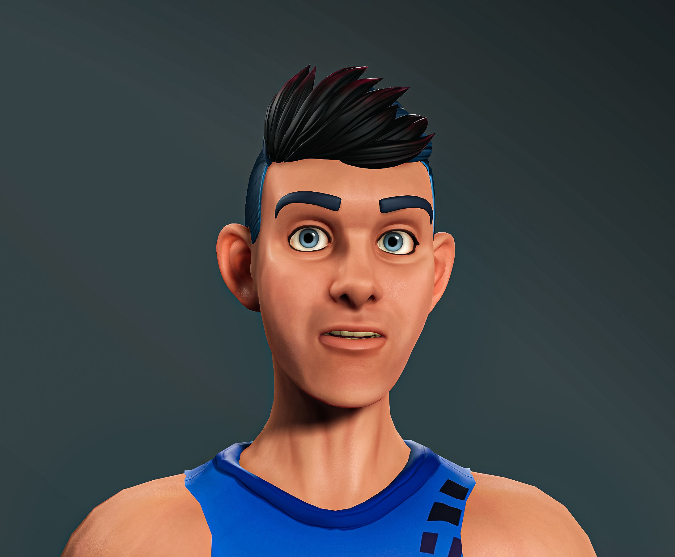 3D model High Quality Stylized Fat Man VR / AR / low-poly | CGTrader