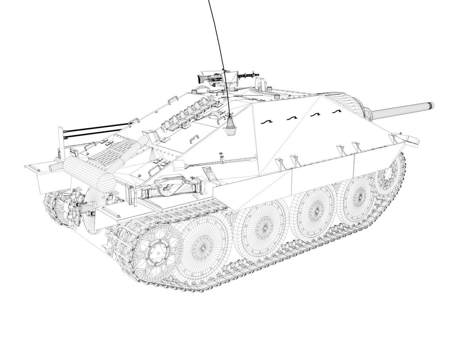 Jagdpanzer 38 t - Hetzer - 233 3D model | CGTrader