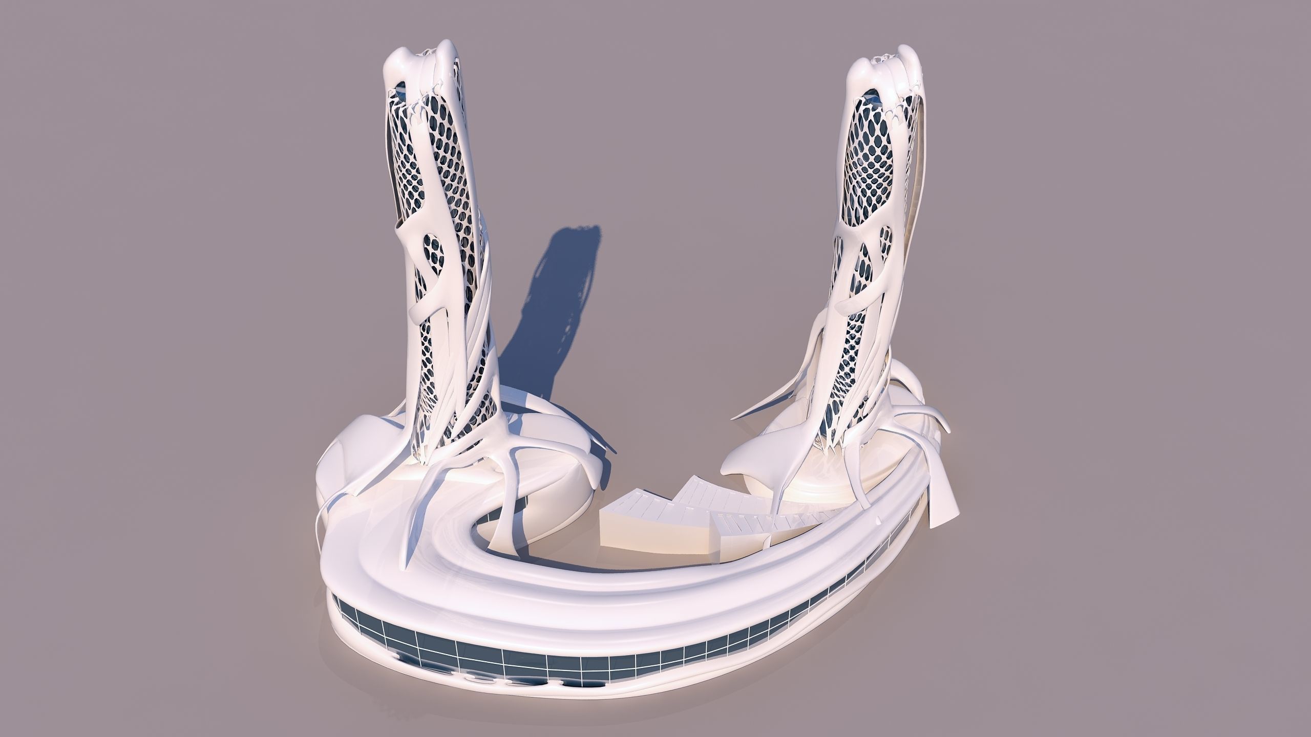 0082 - Organic Skyscraper 3D model | CGTrader