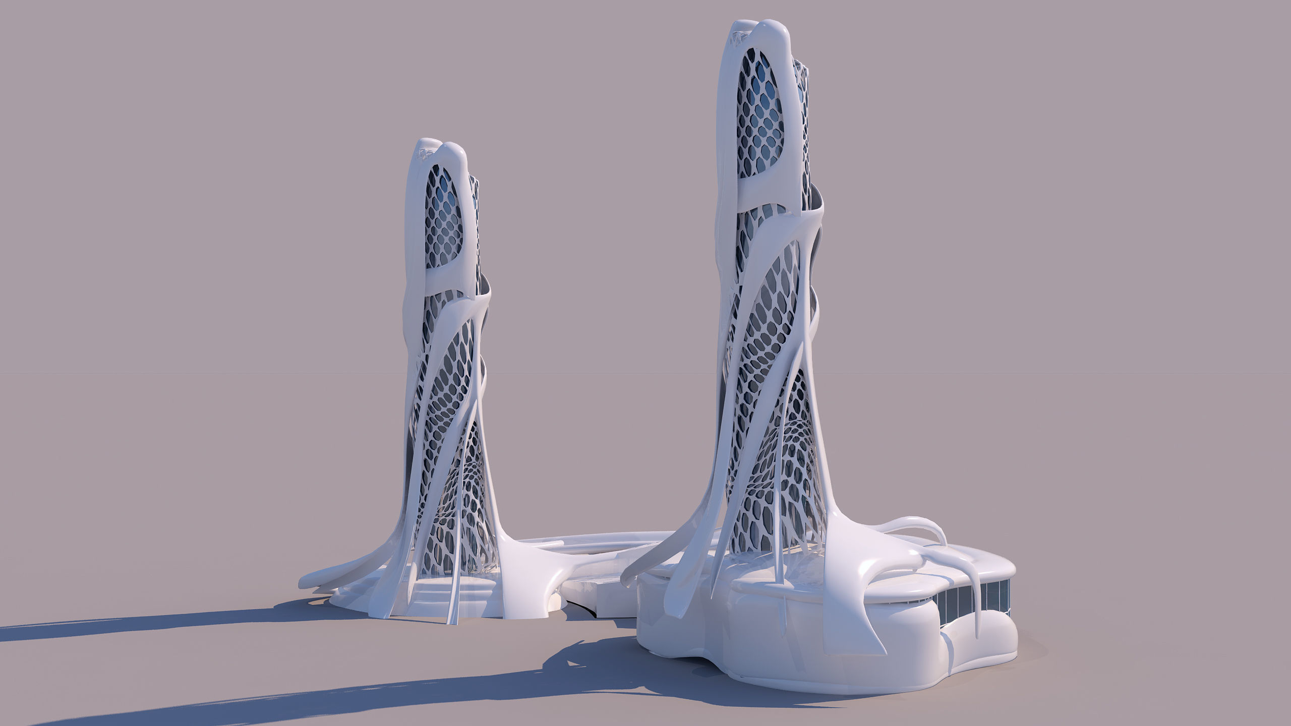 0082 - Organic Skyscraper 3D model | CGTrader