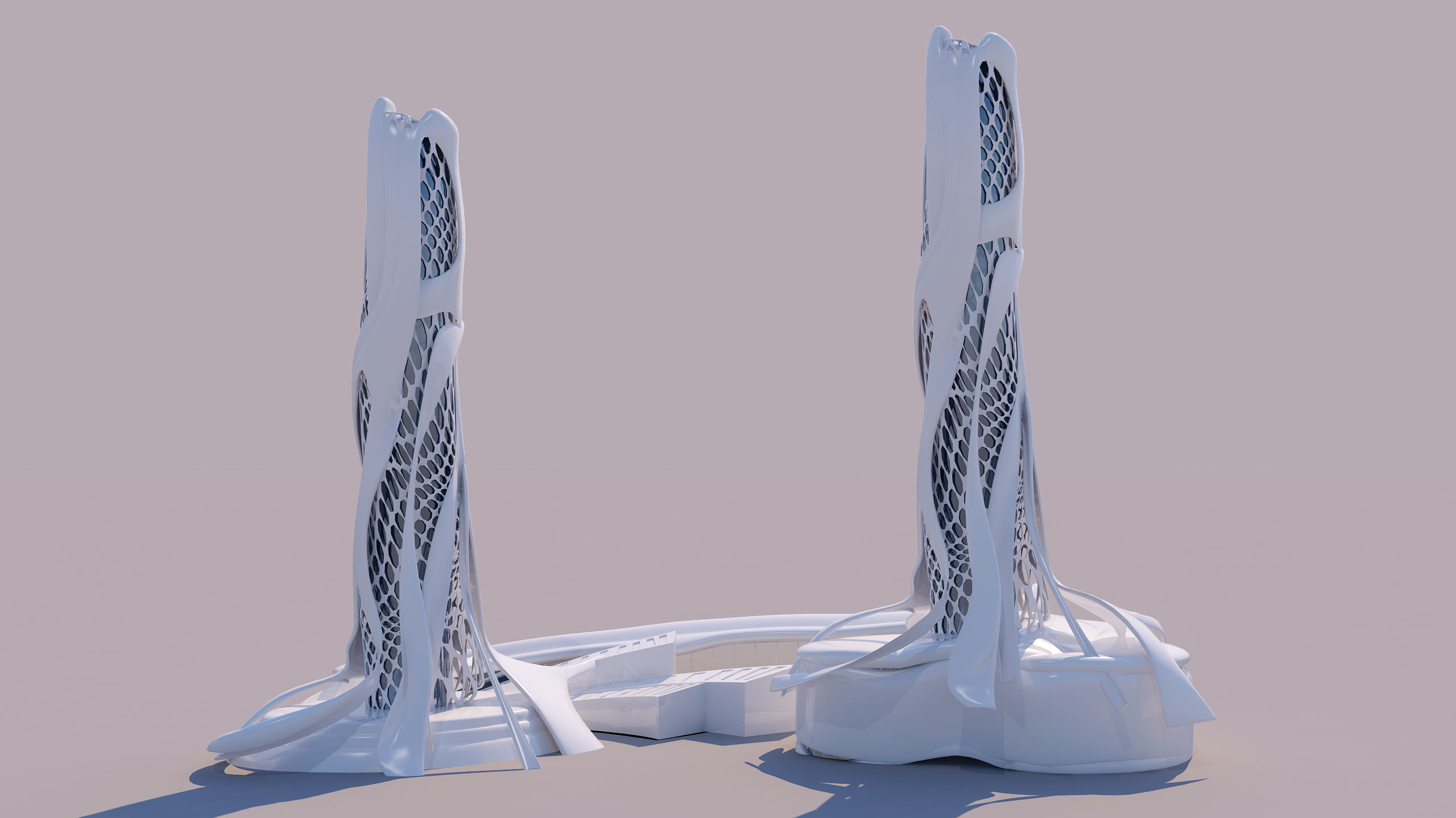 0082 - Organic Skyscraper 3D model | CGTrader