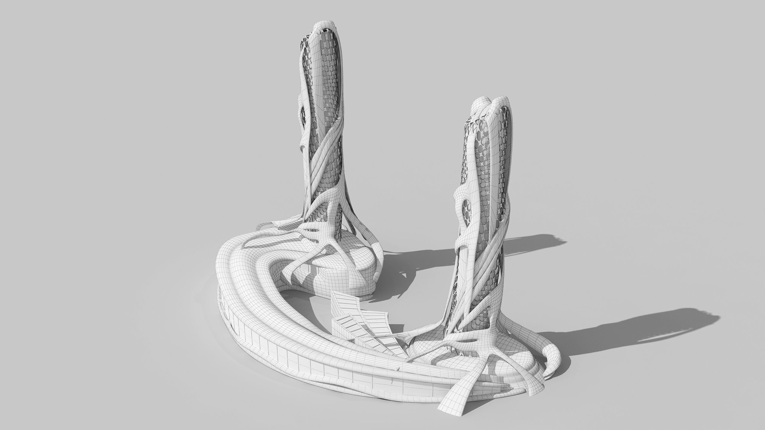 0082 - Organic Skyscraper 3D model | CGTrader