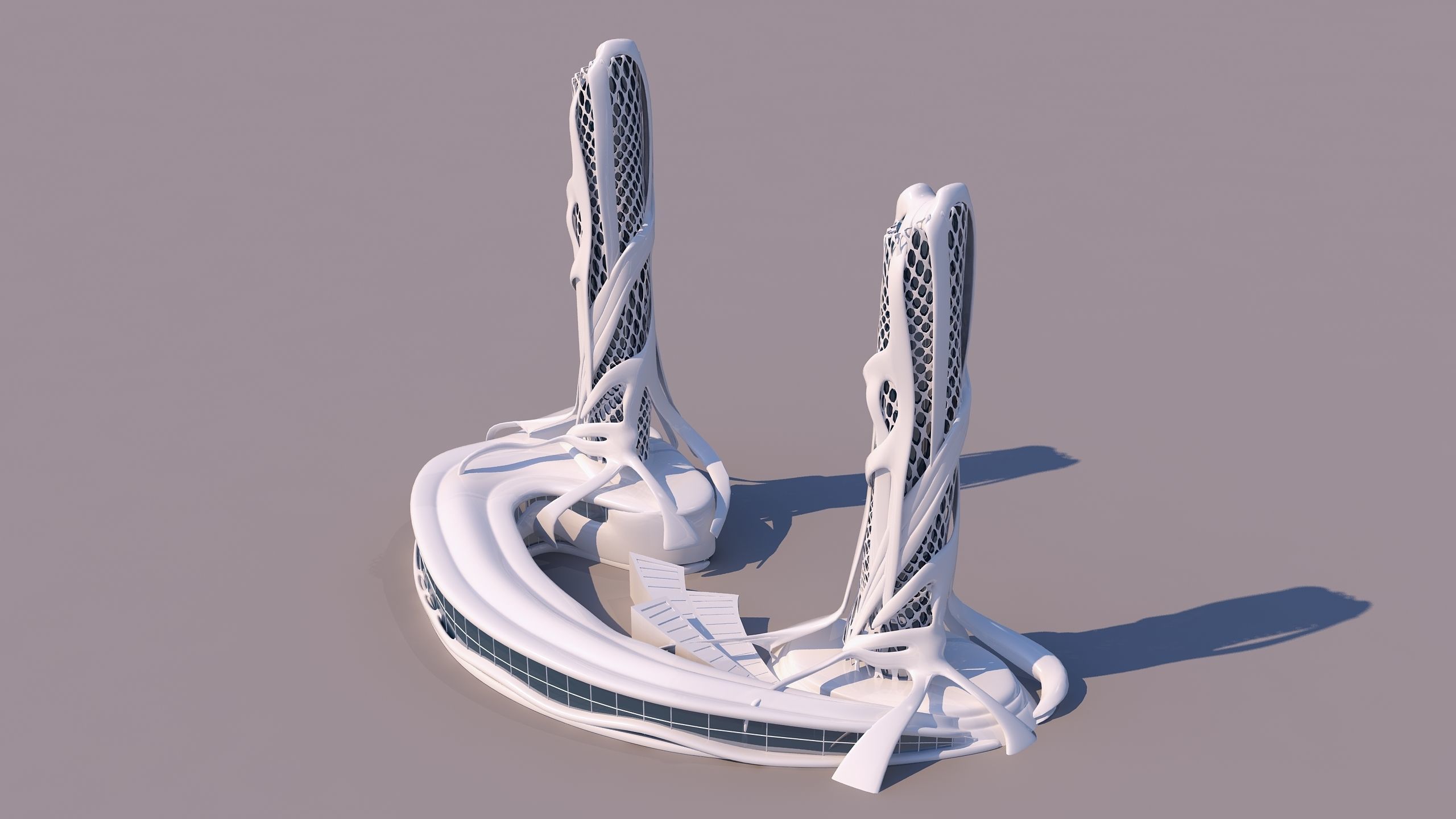 0082 - Organic Skyscraper 3D model | CGTrader