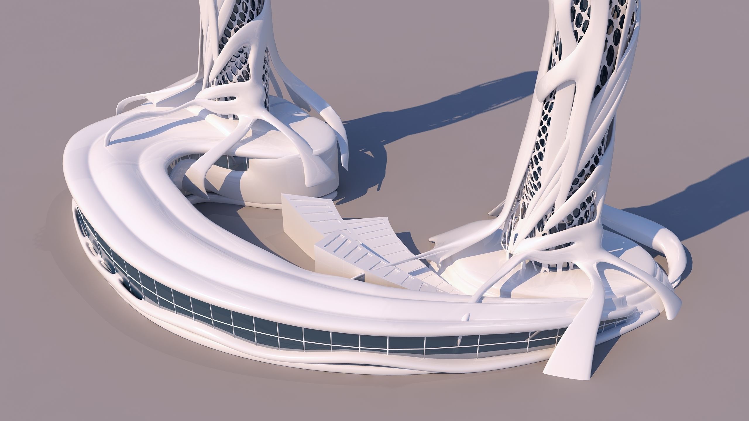 0082 - Organic Skyscraper 3D model | CGTrader