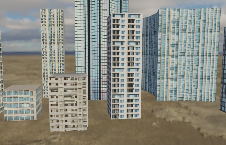 Building Pack 1 free VR / AR / low-poly 3D model | CGTrader