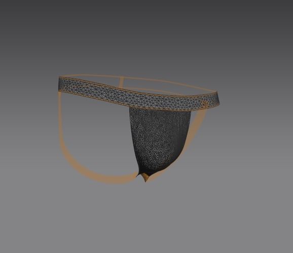 Marvelous Designer CLO Male Underwear Jockstrap Shorts 3D Model 3D ...