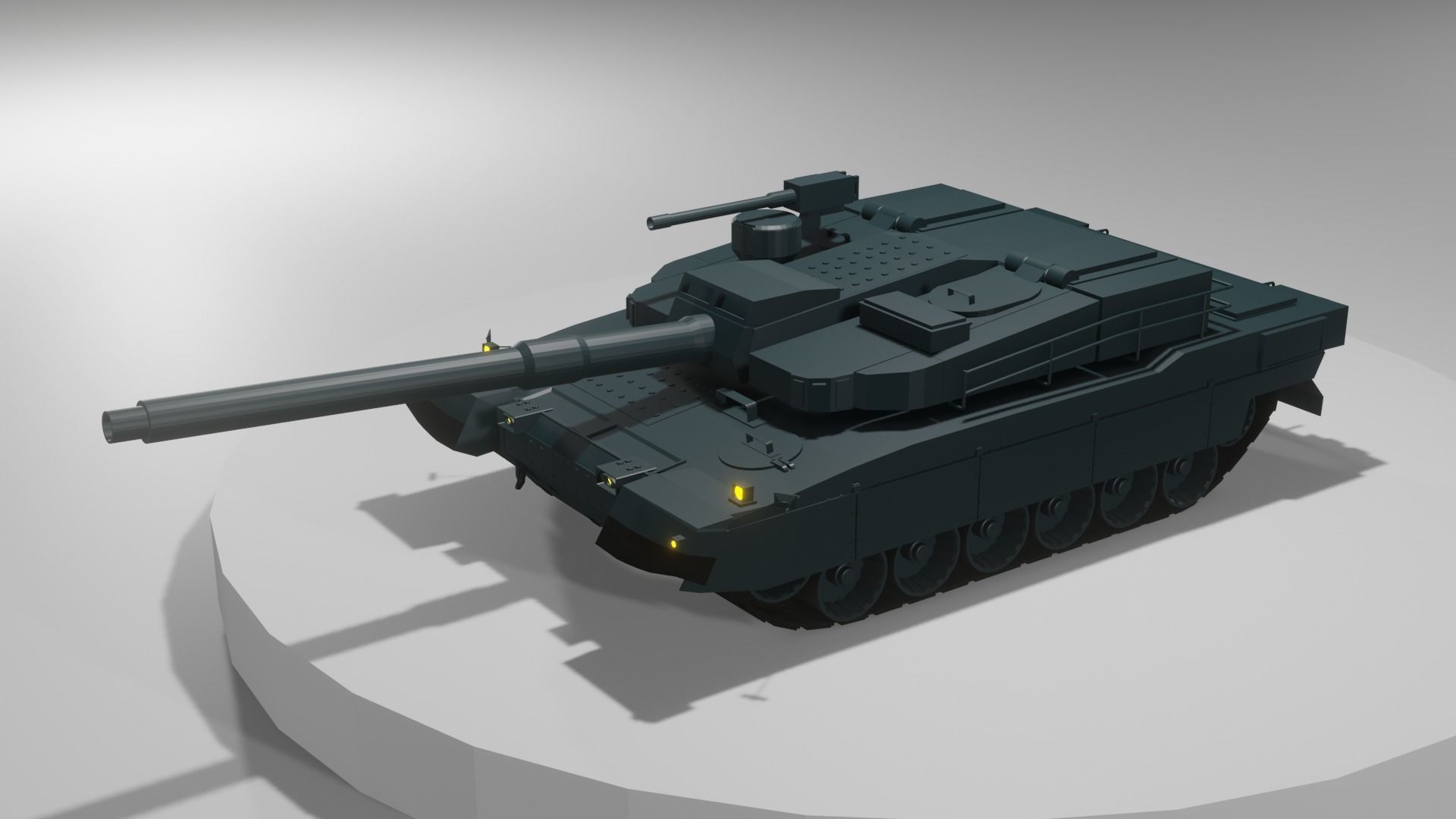 3D model K2 Black Panther Military Tank Low Poly 3d model Battle tank ...