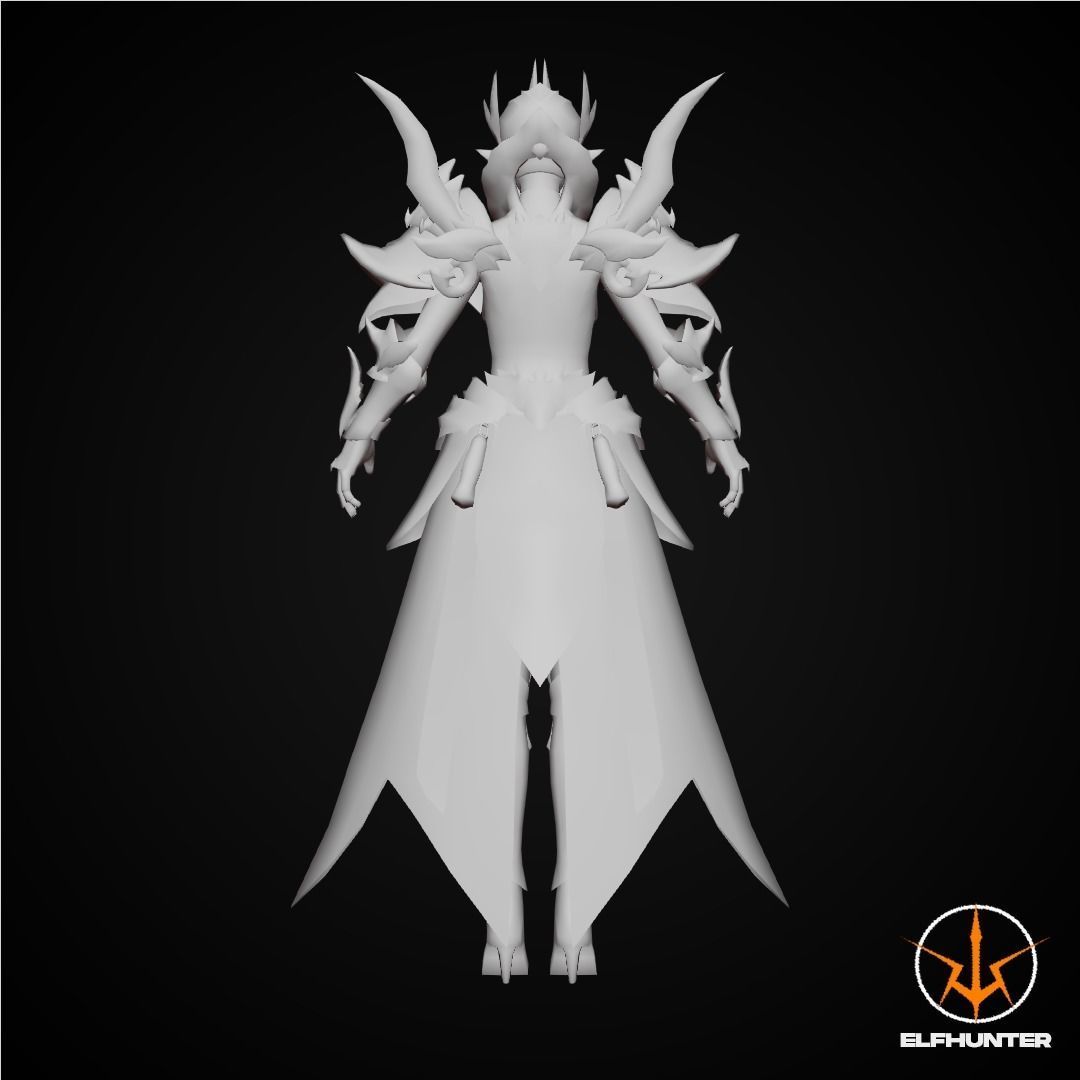 3D model EXCLUSIVE ELF HUNTER EDITION RIGGED CHARACTER ELF NIGHTMARE VR ...