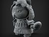 Hello Kitty samurai 3D model 3D printable | CGTrader