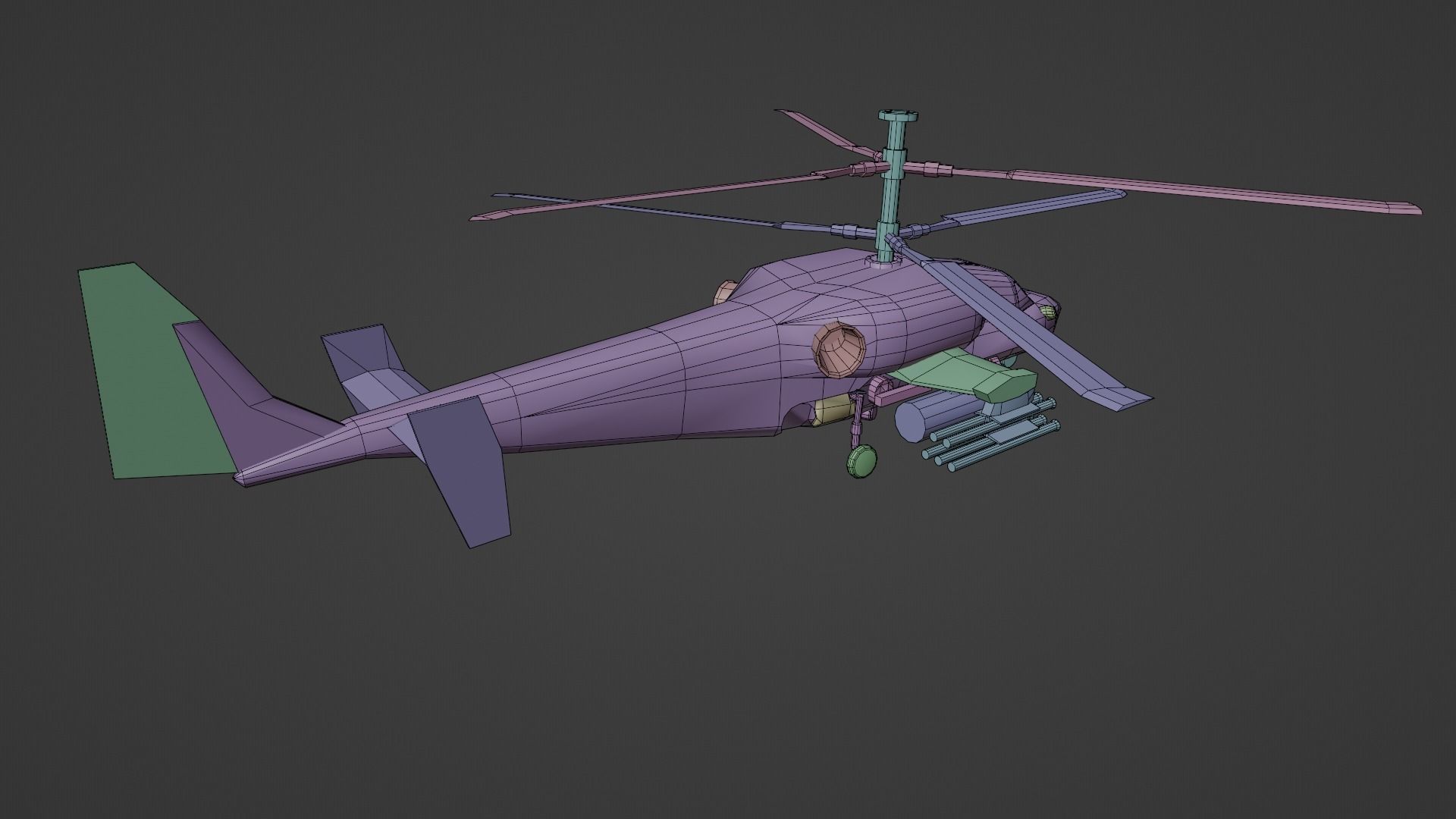 3D model Mini Ka-52 VR / AR / low-poly | CGTrader