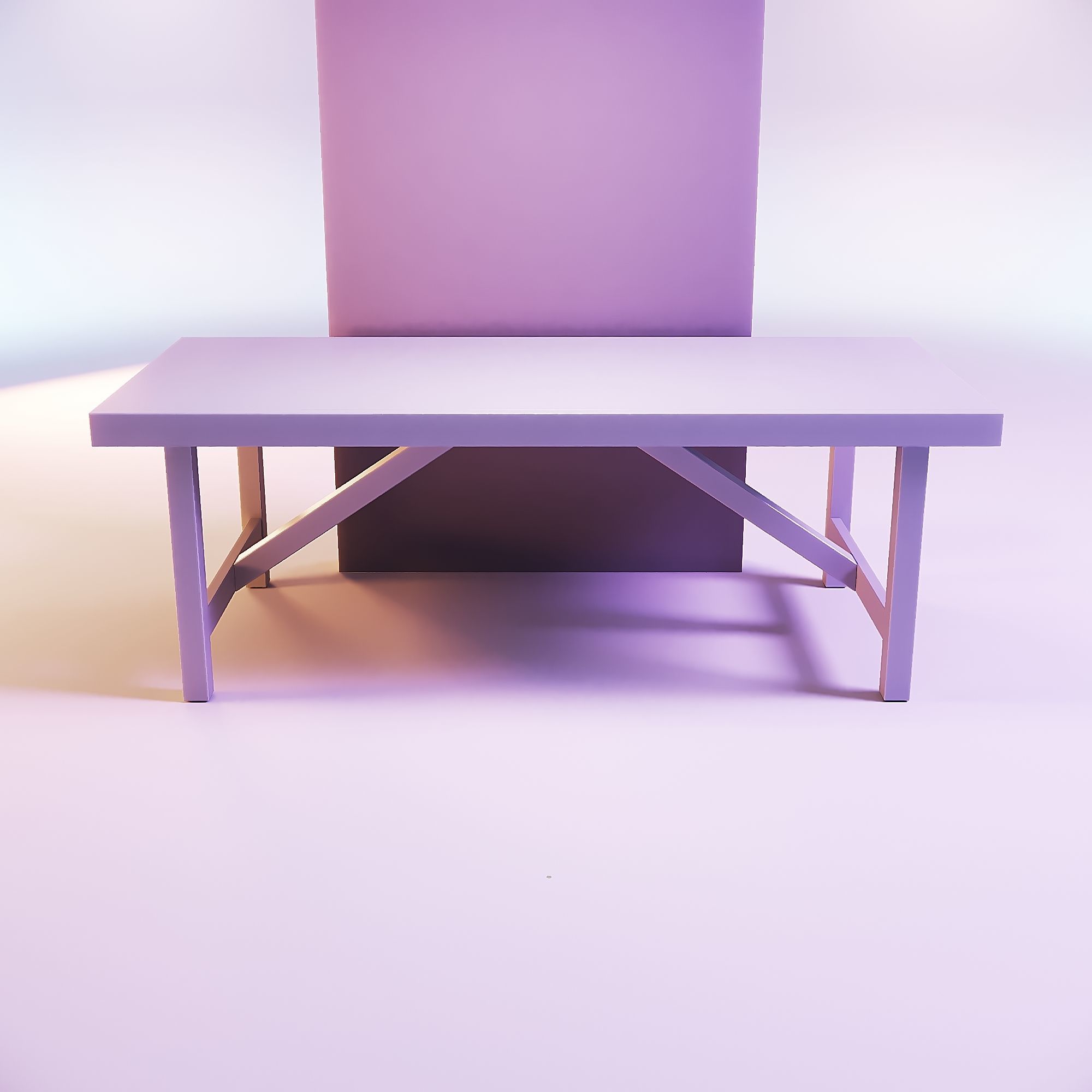 Farmhouse style table 3D model 3D printable | CGTrader