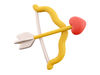 3d of cupid s bow with an arrow icon 3D model | CGTrader