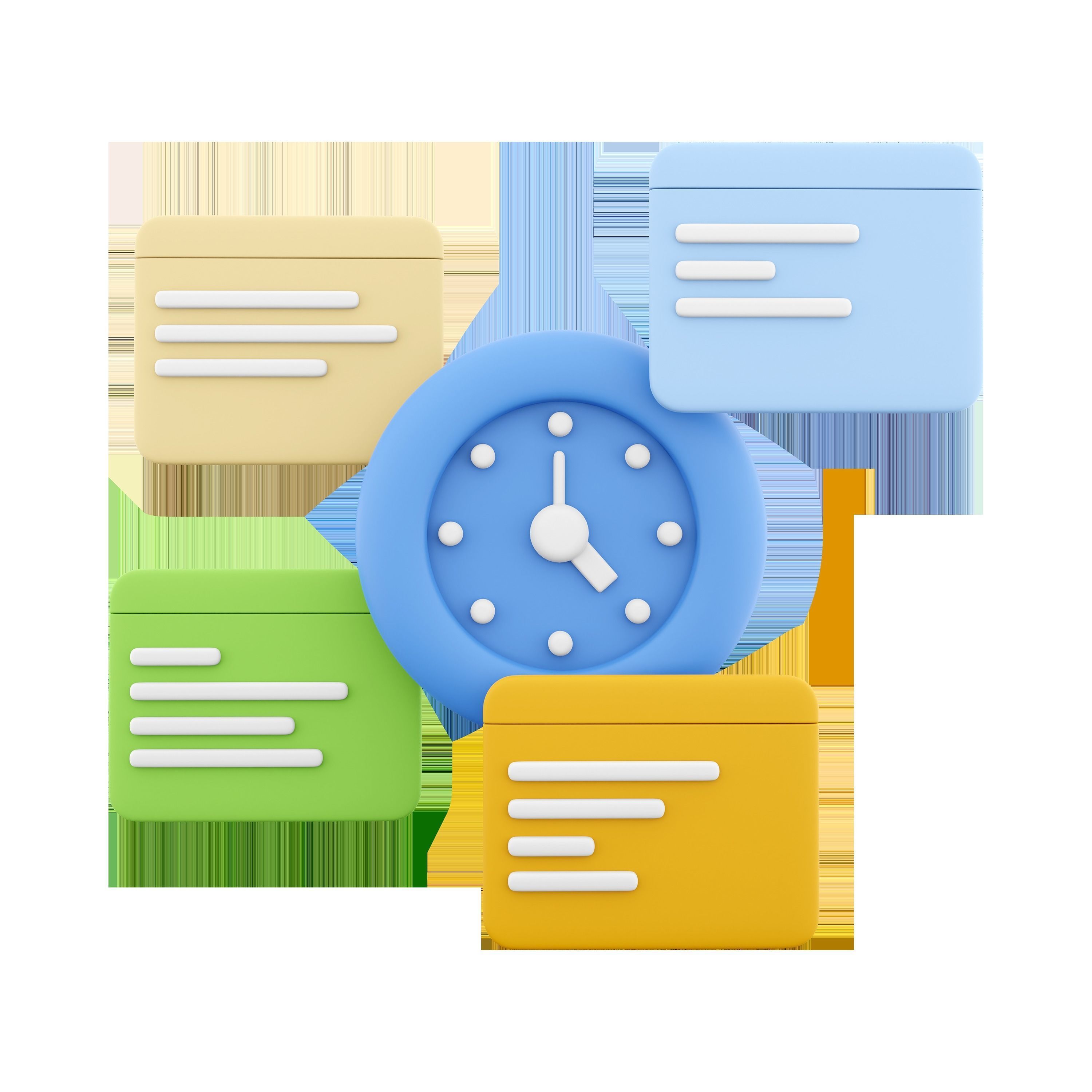 3d clock and notifications icon 3D model | CGTrader