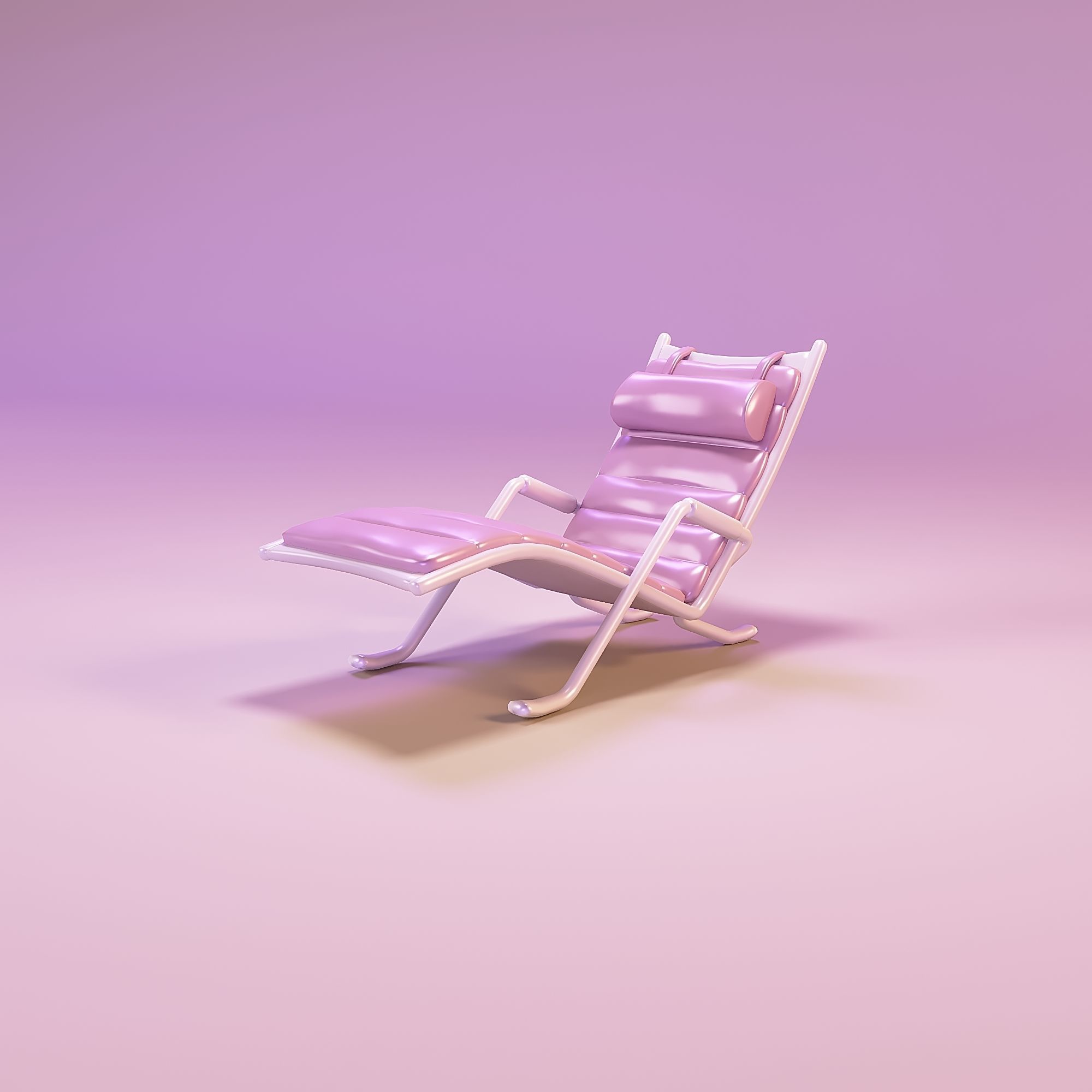 Miniature dollhouse furniture modern deck chair 3D model 3D printable ...