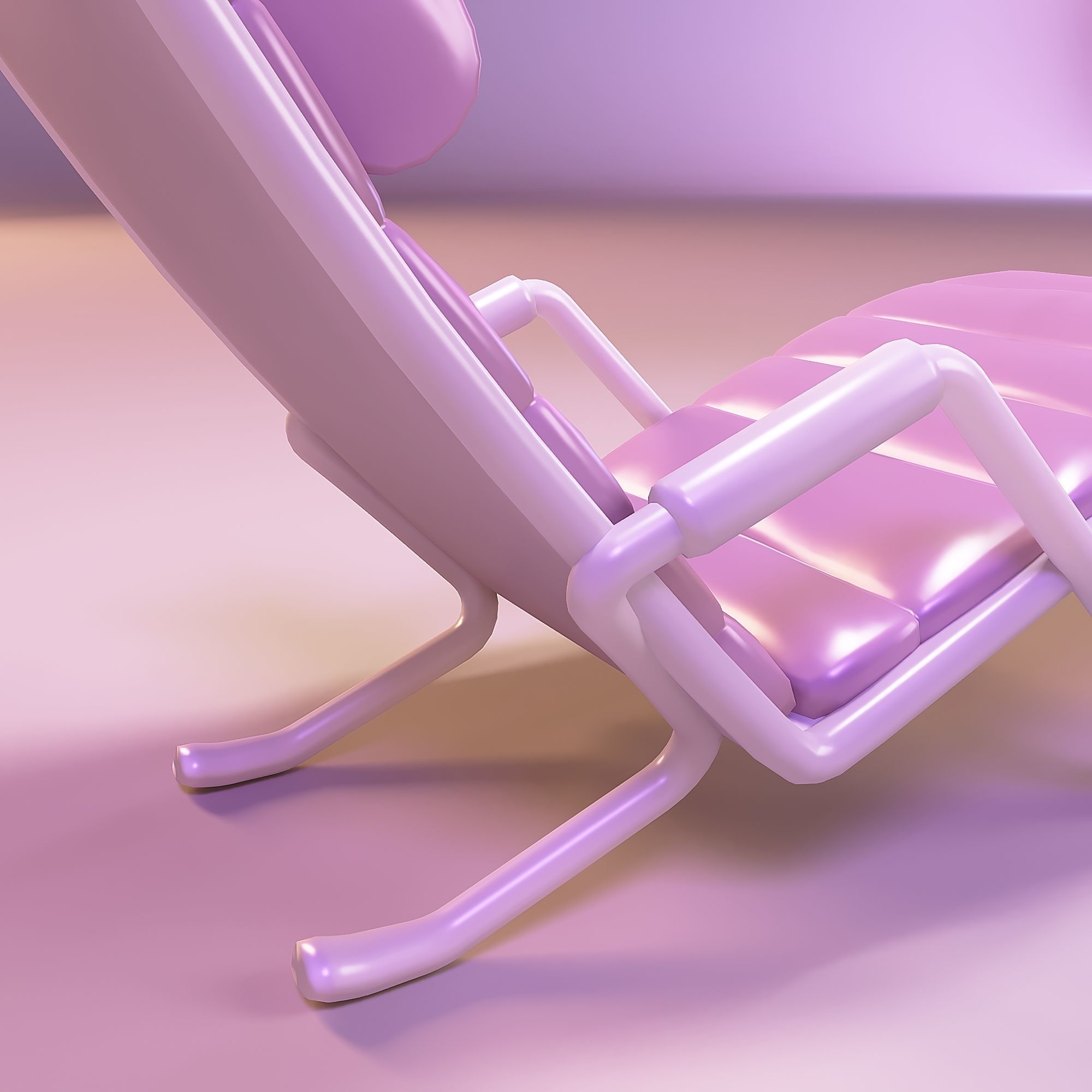 Miniature dollhouse furniture modern deck chair 3D model 3D printable ...