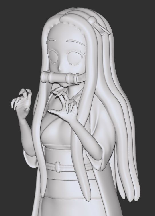 Nezuko from Demon Slayer free 3D model 3D printable | CGTrader