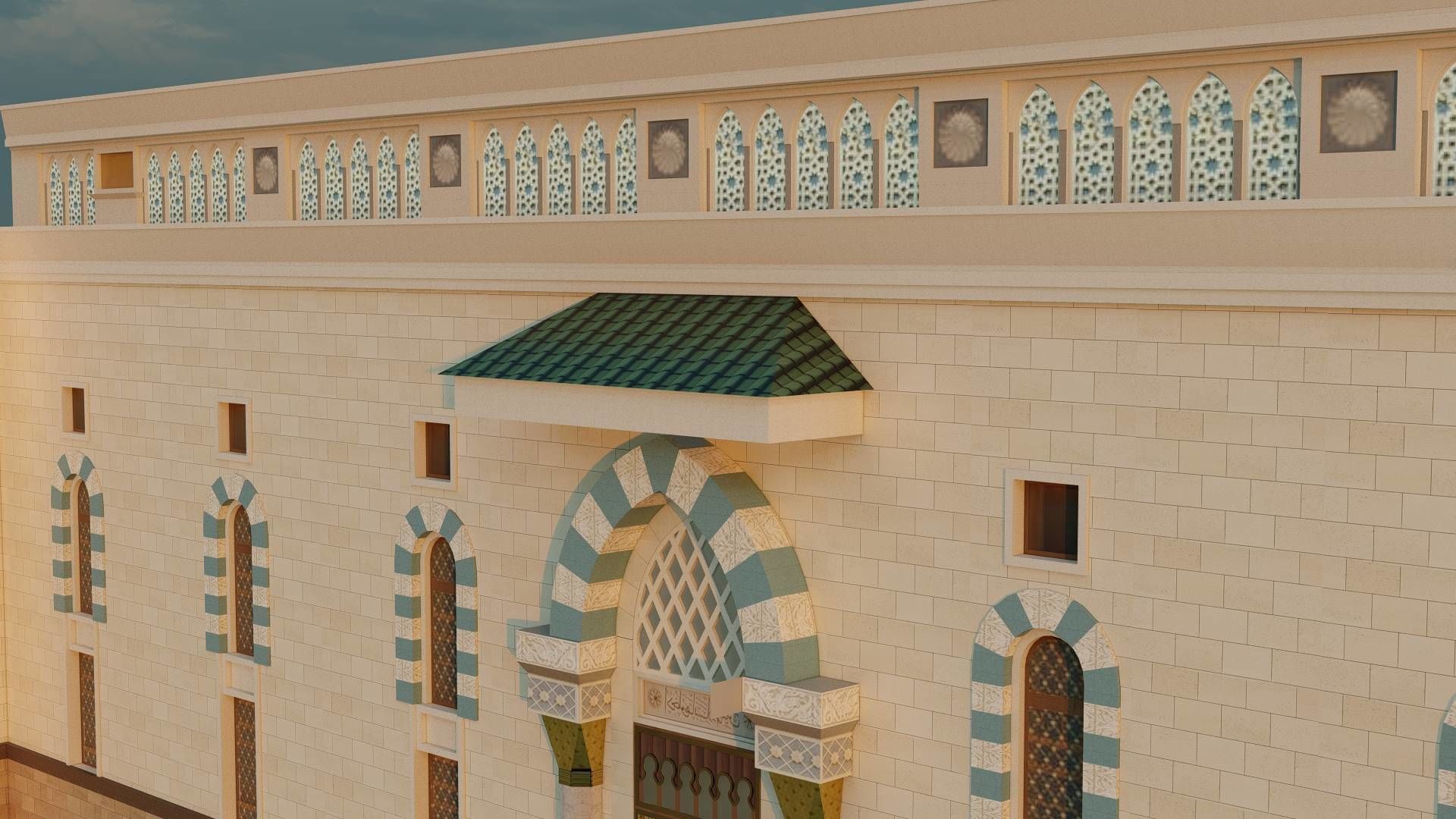 3D model Mosque Block 3 VR / AR / low-poly | CGTrader