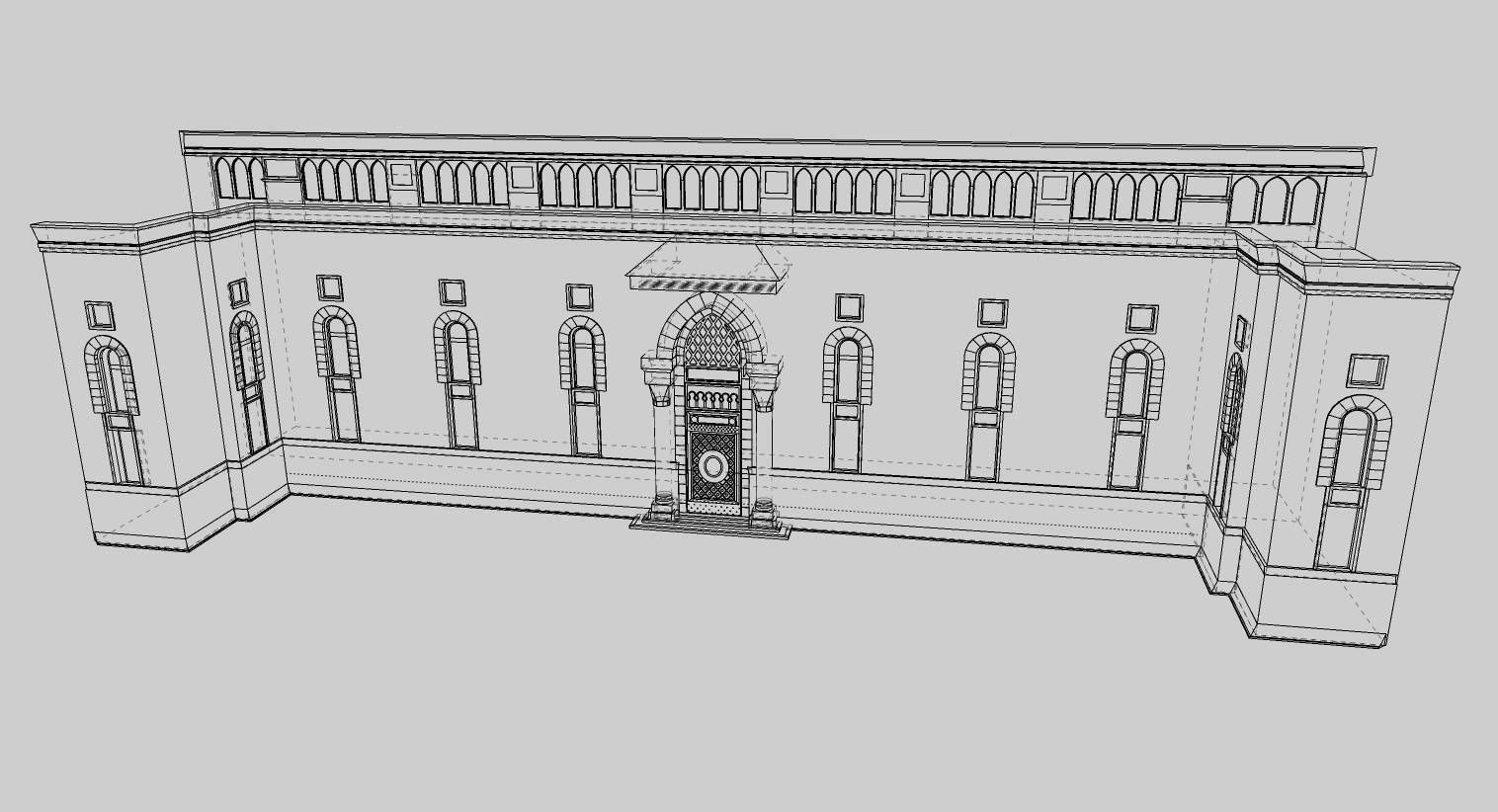 3D model Mosque Block 3 VR / AR / low-poly | CGTrader