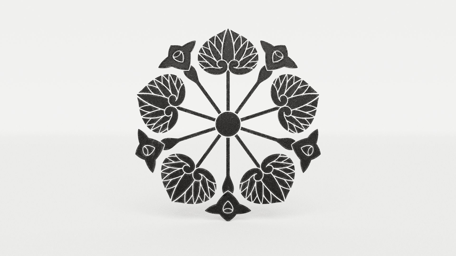 Traditional Japanese Emblems vol1 3D model | CGTrader