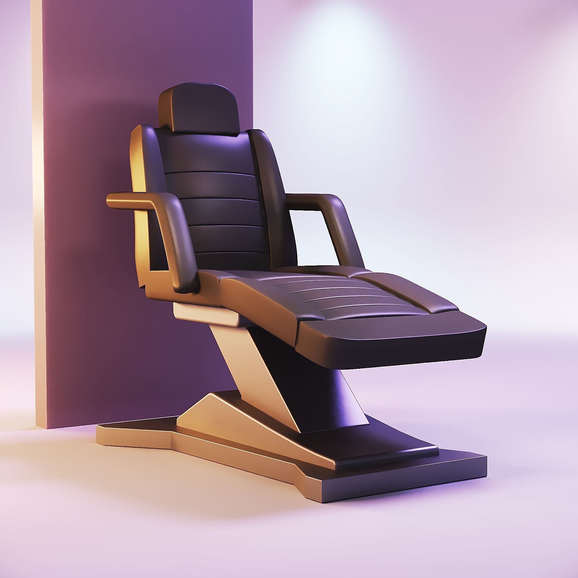 Miniature dollhouse furniture salon chair 3D model 3D printable | CGTrader